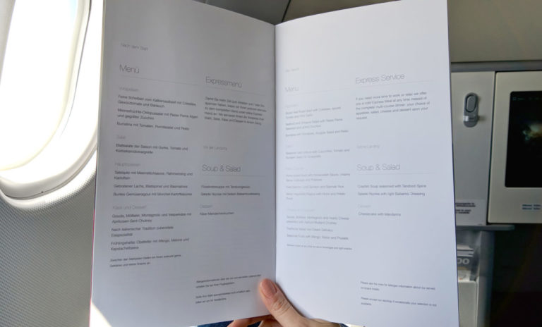 Lufthansa Business Class review - Passport & Palmtree